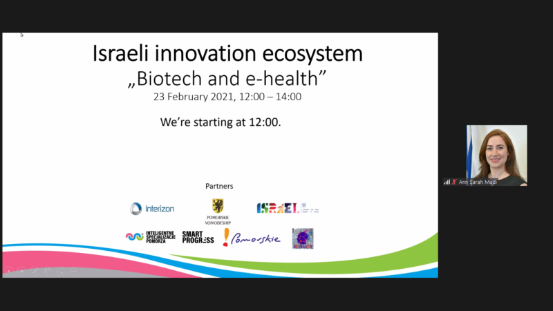 Polska – Izrael. Webinarium „Biotech and e-health – Israeli innovation ...